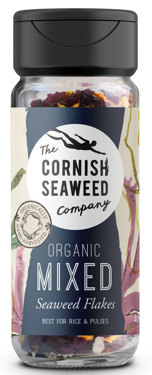 The Cornish Seaweed Company Organic Mixed Seaweed Flakes Shaker 40g ...