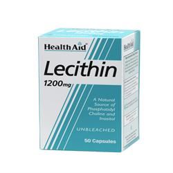 HealthAid Lecithin 1200mg (unbleached) 50 Capsules – Health Plus Living