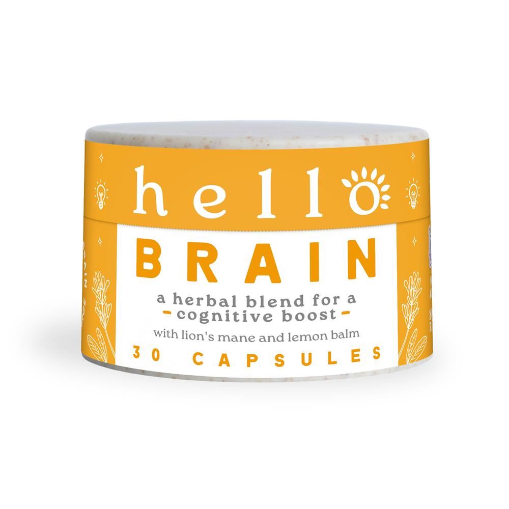 Hello Wellness Hello Brain brain support 400mg 30 Capsules – Health ...