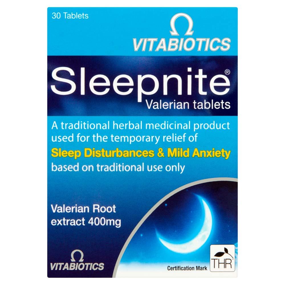 Vitabiotics Sleepnite Valerian Root Extract 400mg - 30 Tablets – Health ...
