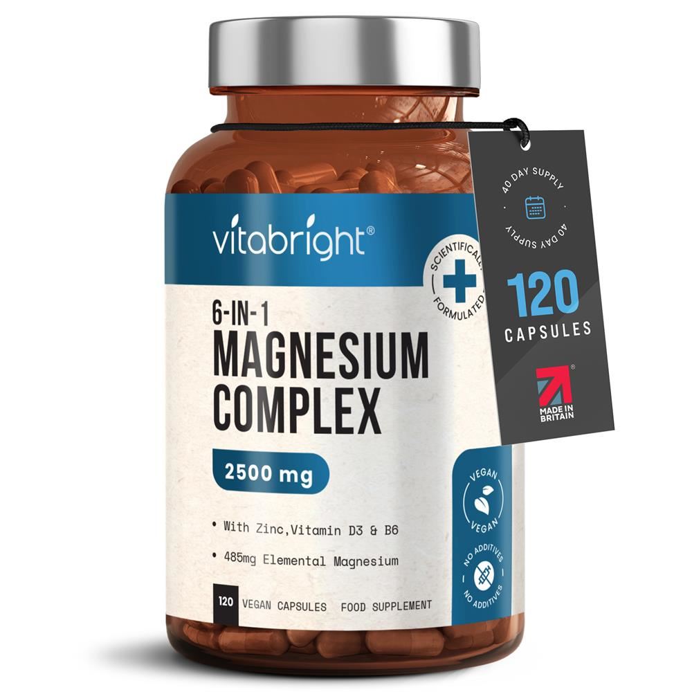 Vitabright Magnesium Complex 6-in-1 - 120 Capsules – Health Plus Living
