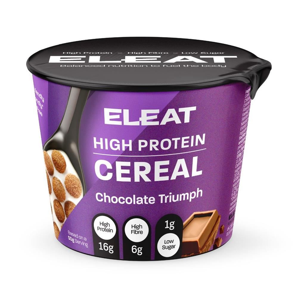 ELEAT Chocolate Triumph High Protein Cereal - 50g Pot – Health Plus Living