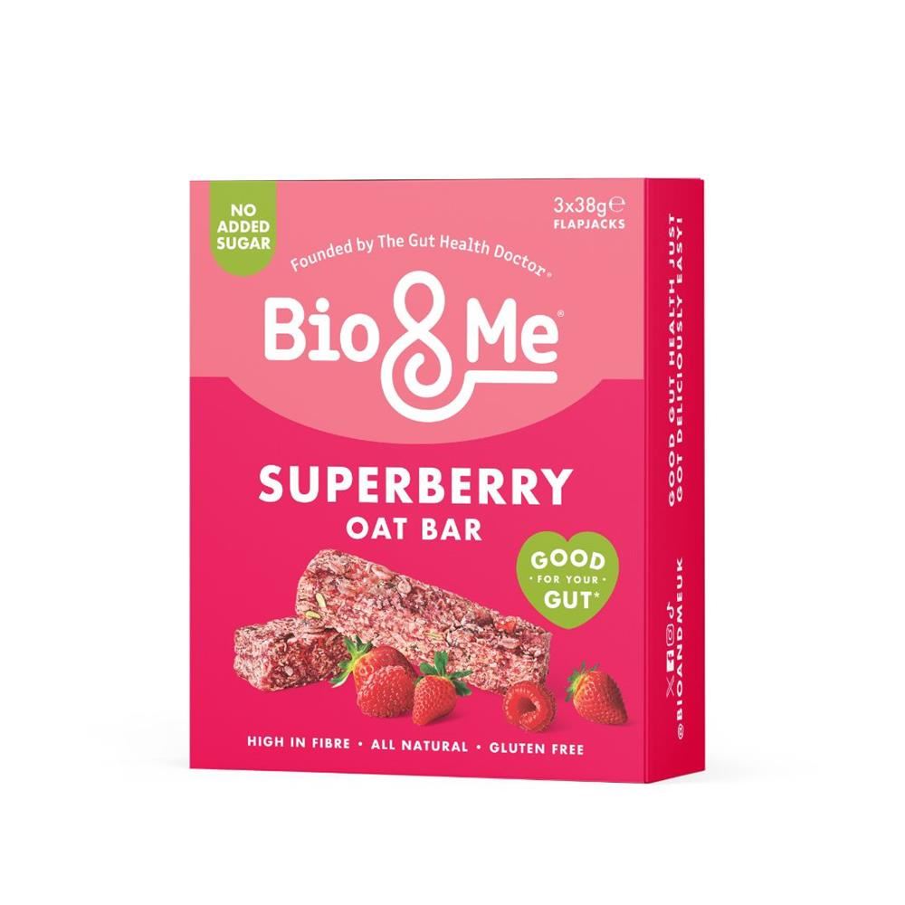 Bio&Me Super Berry Oat Bar Multipack 3 X 38g – Health Plus Living