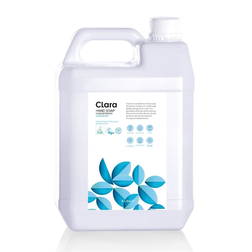 Clara Concentrated Hand Soap Unscented 5L – Health Plus Living