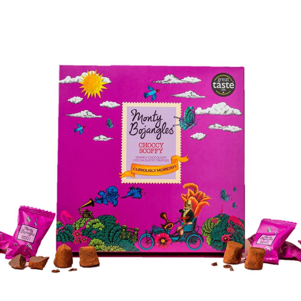 Monty Bojangles Choccy Scoffy Cocoa Dusted Truffles Glorious Gift Box ...