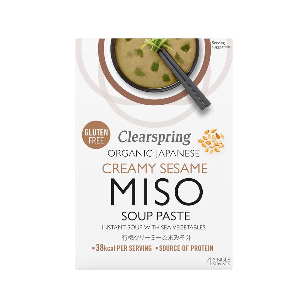 Clearspring Organic Japanese Creamy Sesame Instant Miso Soup 60g ...