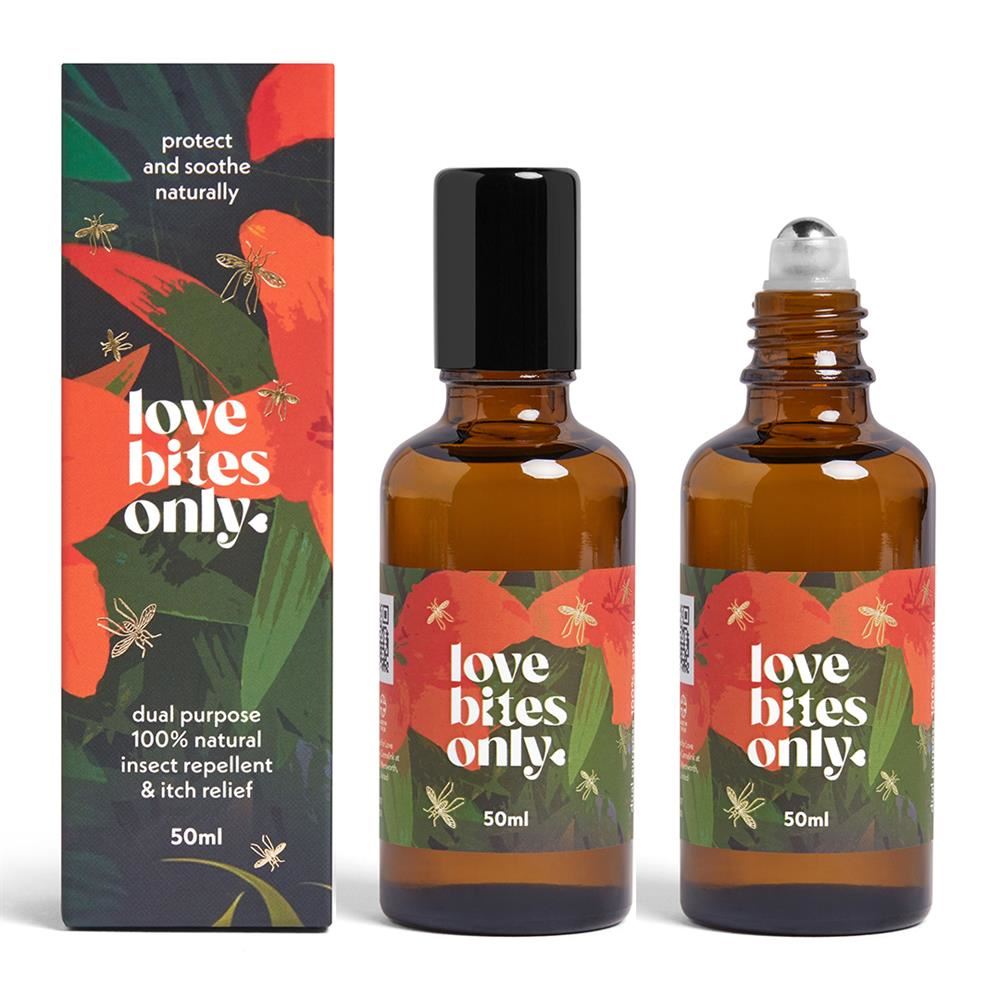 Love Bites Only Natural Dual Purpose Insect Repellent 50ml roll-on ...
