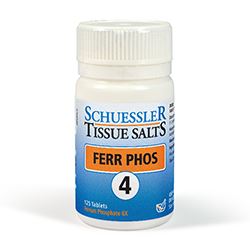 Schuessler No 4 Ferr Phos Tissue Salts 125 Tablets – Health Plus Living