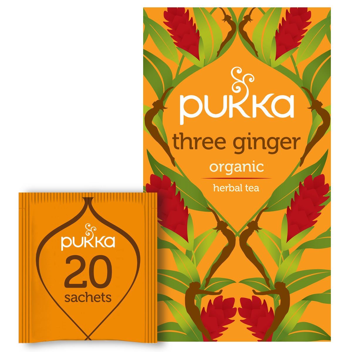 Pukka Herbal Organic Teas - Three Ginger - Pack of 6 – Health Plus Living