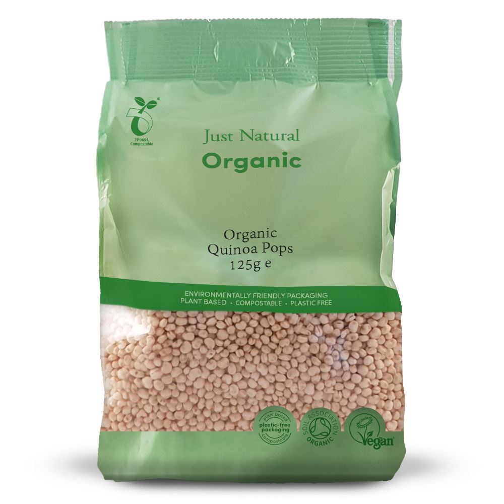 Just Natural Organic Organic Quinoa Pops 125g – Health Plus Living