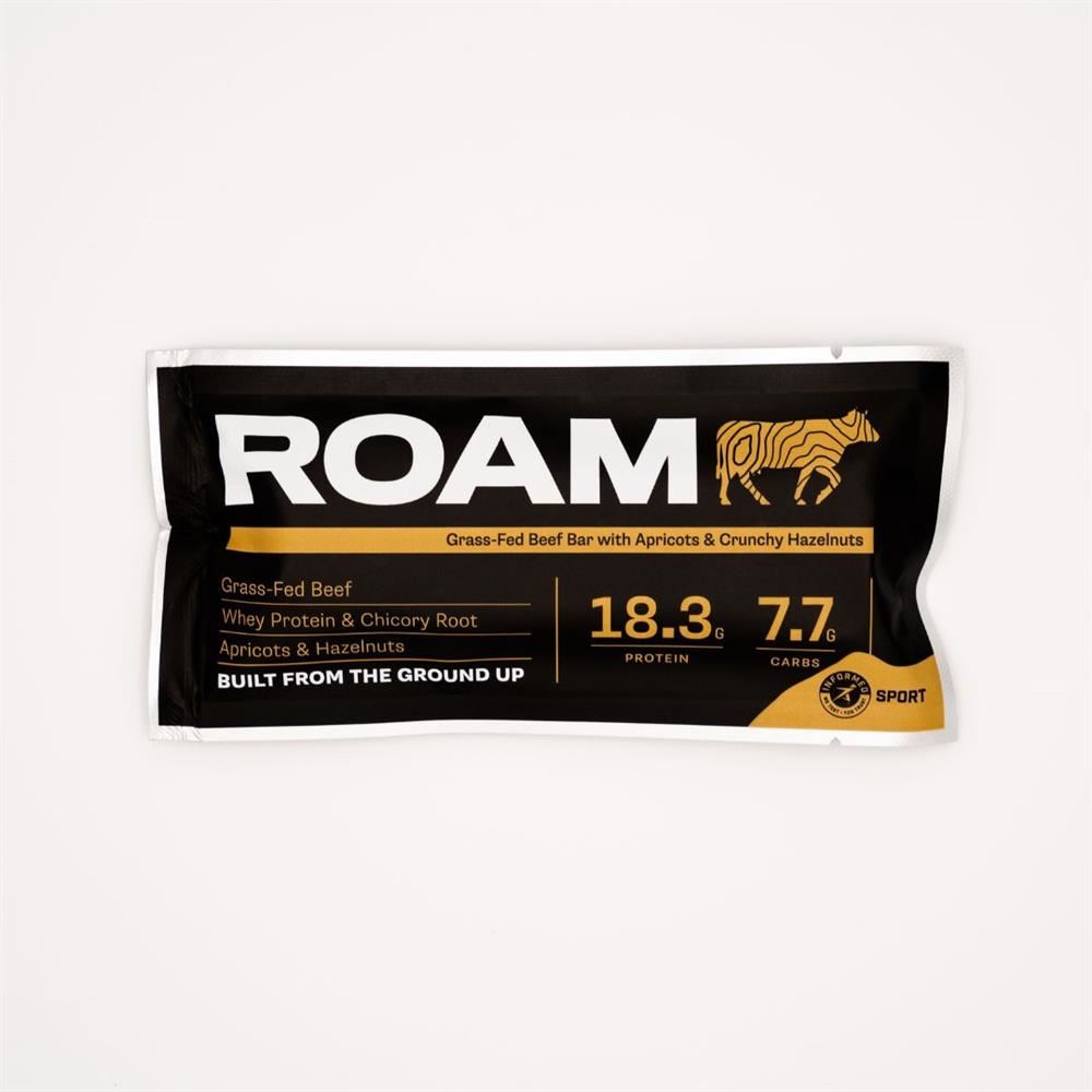 Roam Apricot & Hazelnut Grass Fed Beef Bar 45g – Health Plus Living