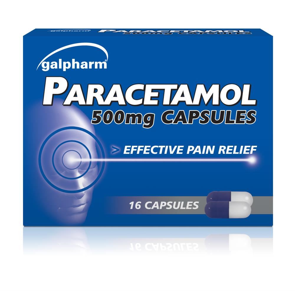 Galpharm Paracetamol 500mg - 16 Capsules – Health Plus Living