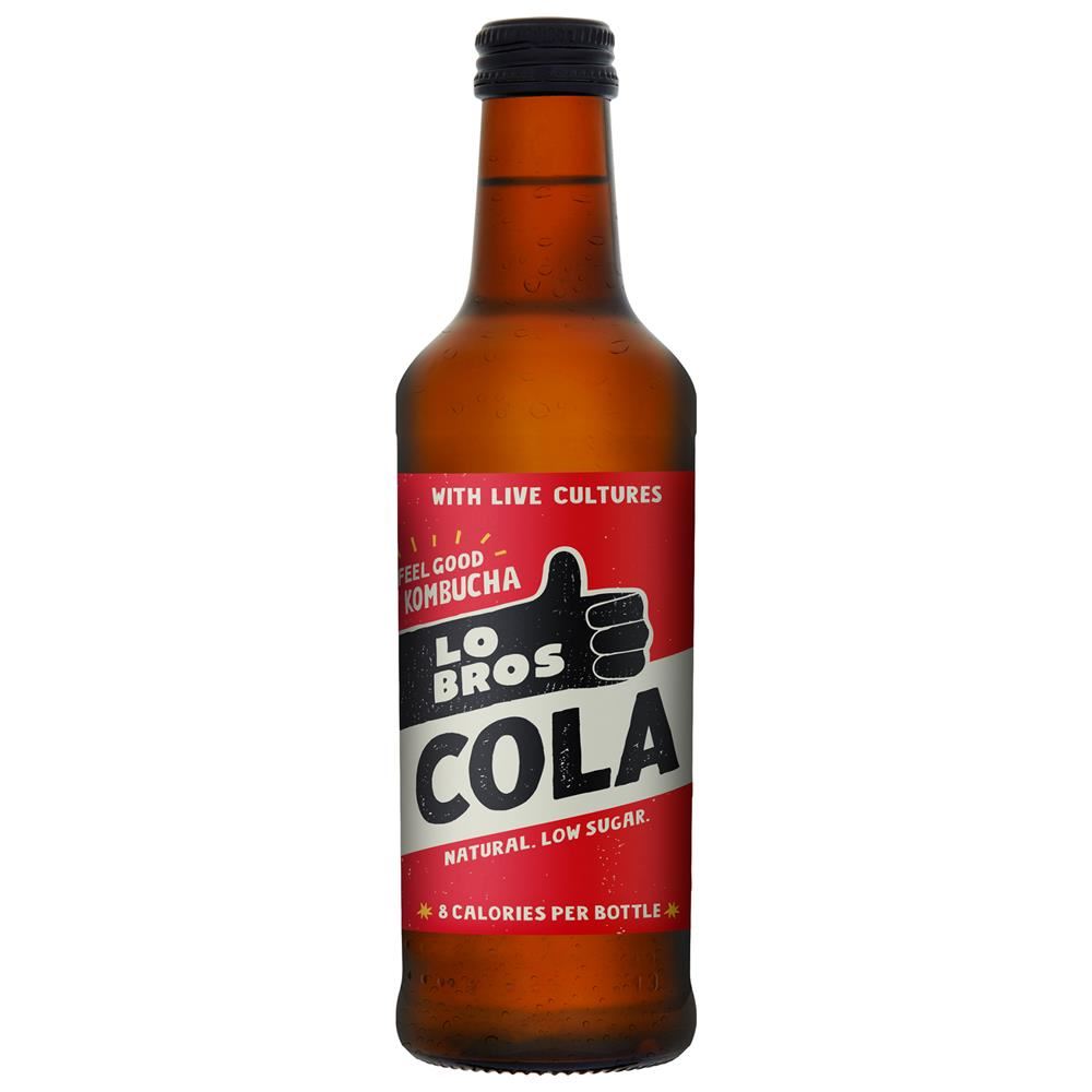 Lo Bros Kombucha Cola Low sugar 330ml – Health Plus Living