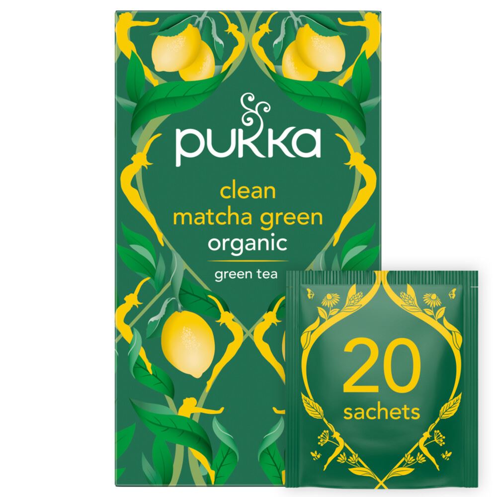 Pukka Herbs Clean Matcha Green Tea 20 Sachets – Health Plus Living