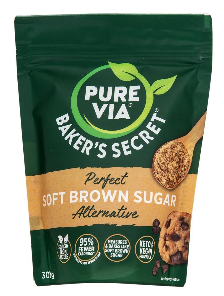 Pure Via Bakers Secret Soft Brown Sugar Alternative 300g – Health Plus ...