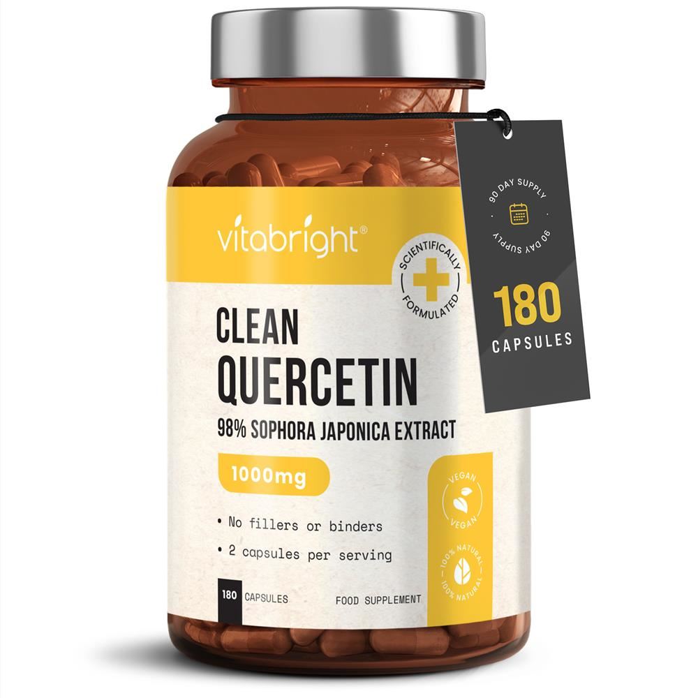 Vitabright Quercetin Capsules - 180 Capsules – Health Plus Living