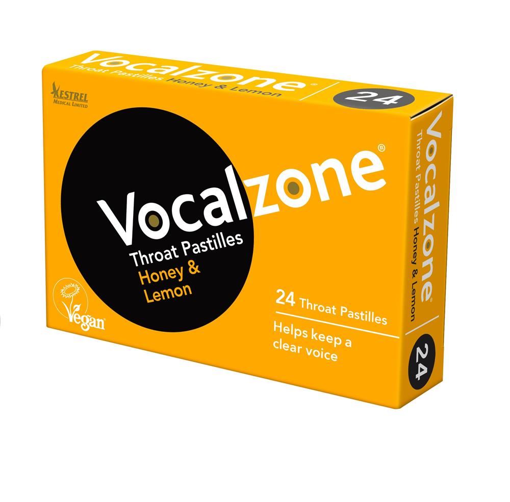 Vocalzone Honey and Lemon Throat Pastilles (24 Pastilles) – Health Plus ...