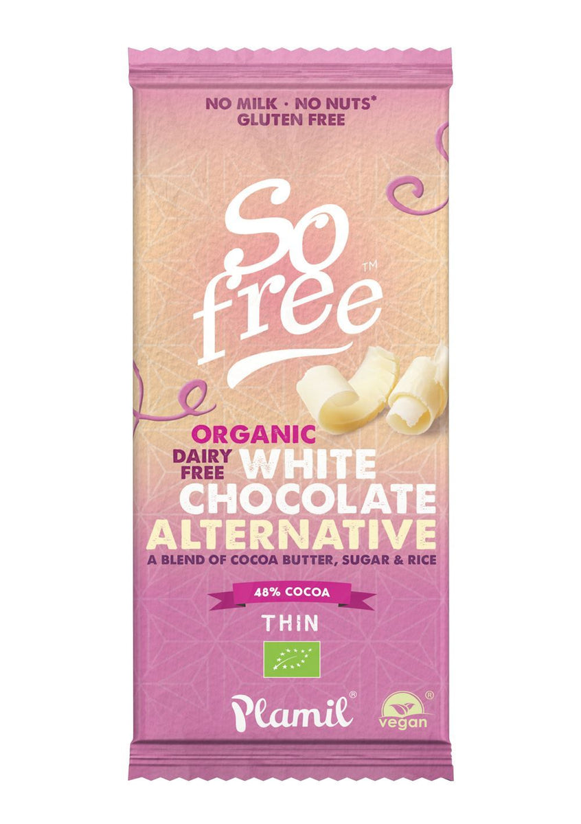 Plamil So Free Organic White Chocolate Alternative 70g - 12 Pack ...