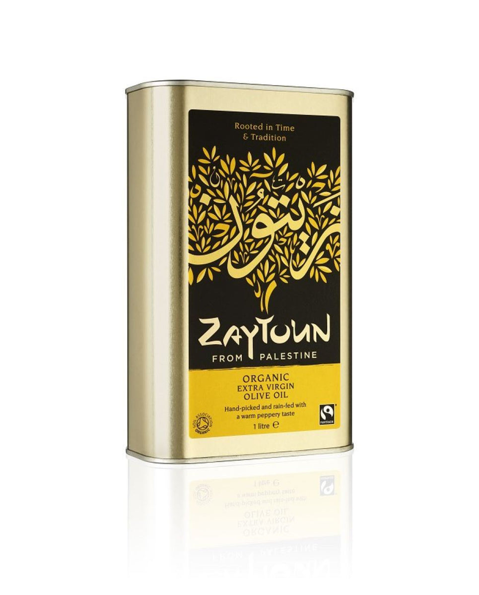 Zaytoun Organic Extra Virgin Olive Oil from Palestine 1L – Health Plus ...