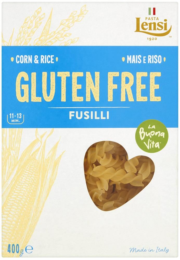Pasta Lensi Lensi La Buona Vita Gluten Free Fusilli 400g – Health Plus ...