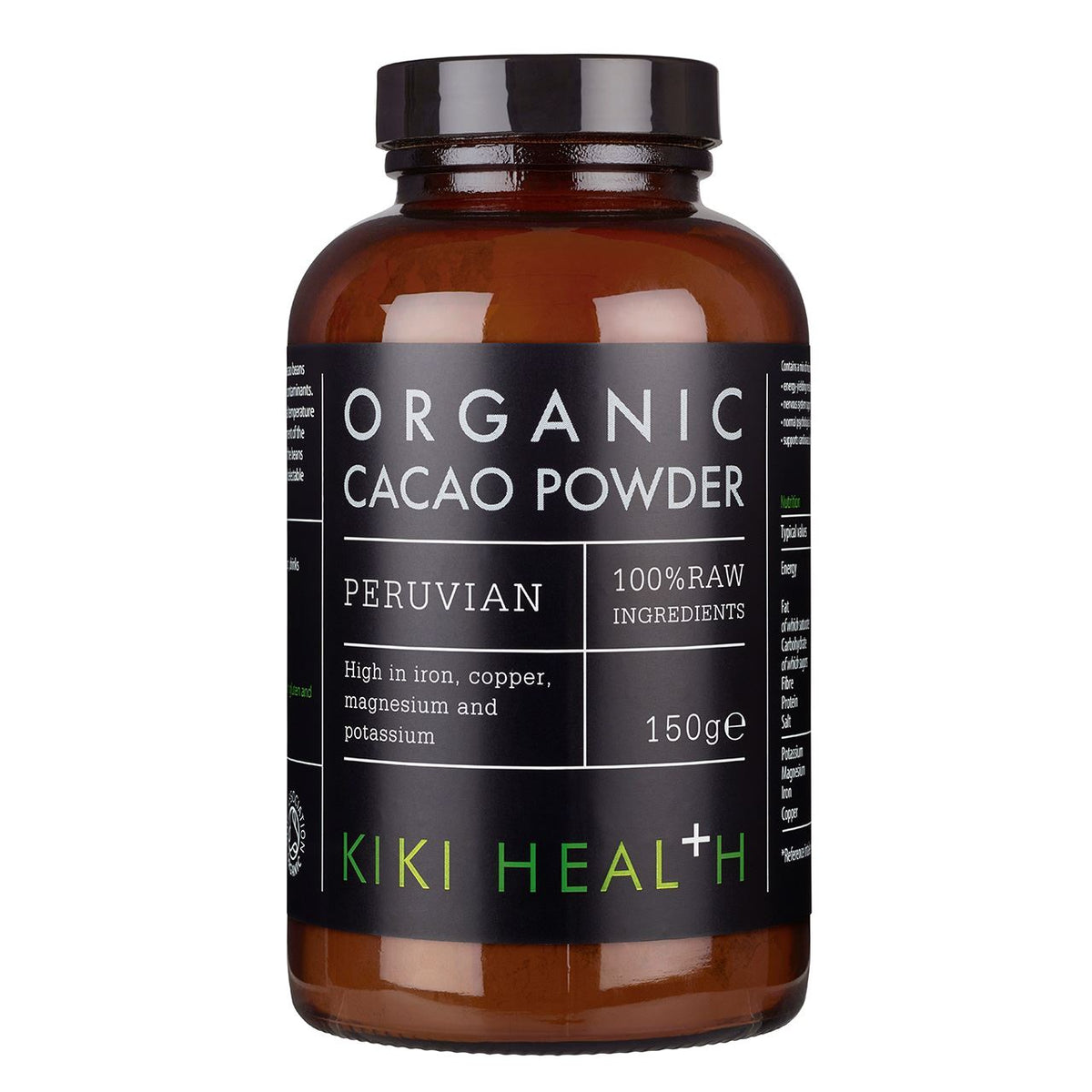 Kiki Health Organic RAW Cacao Powder - 150g – Health Plus Living