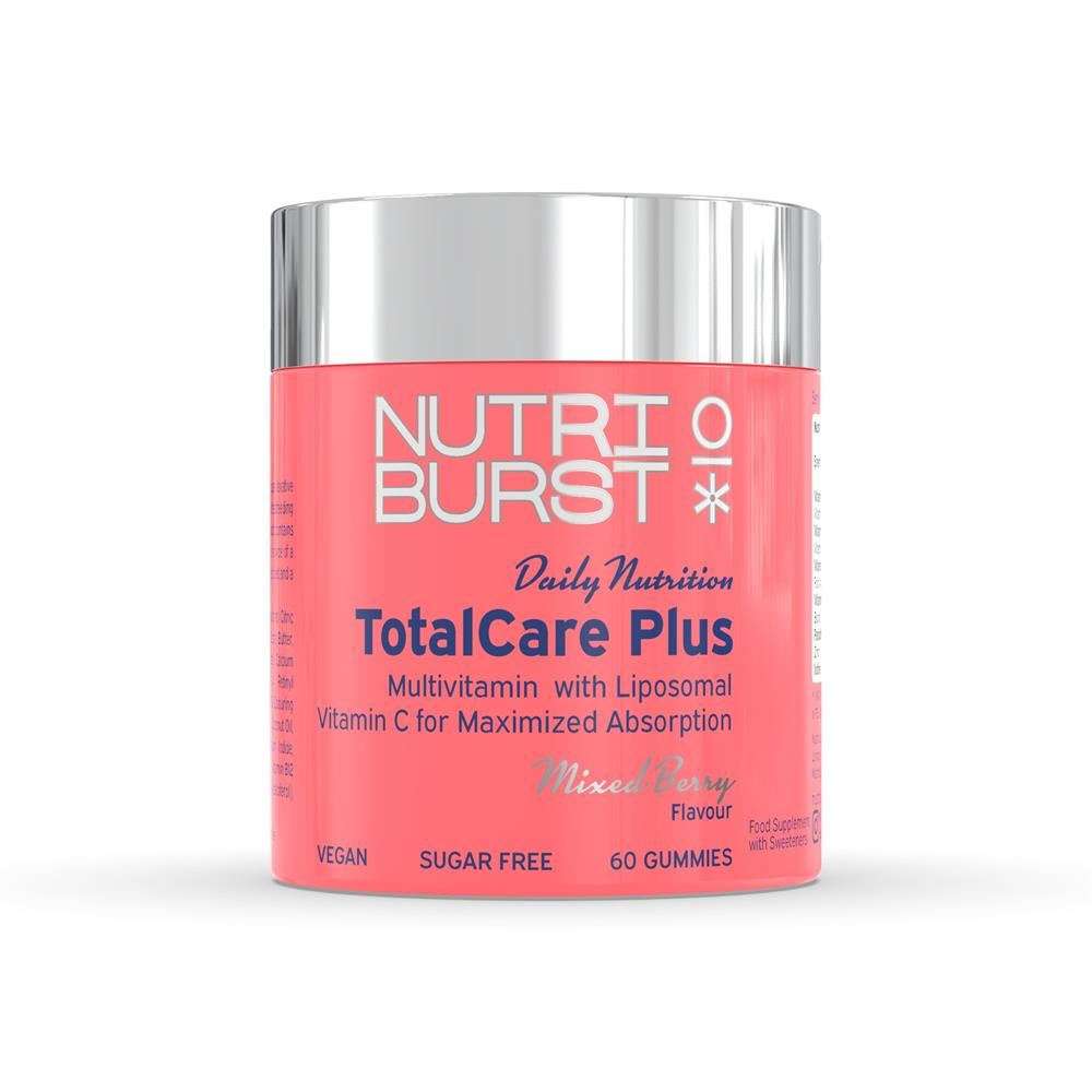 Nutriburst TotalCare Plus Multivitamin Vegan Sugar Free 60 Gummies ...