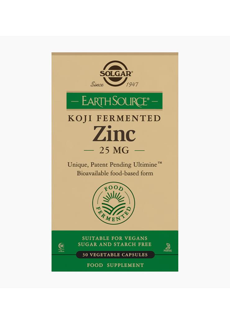 Solgar Earth Source Koji Fermented Zinc 25mg- 30 Vegicaps – Health Plus ...