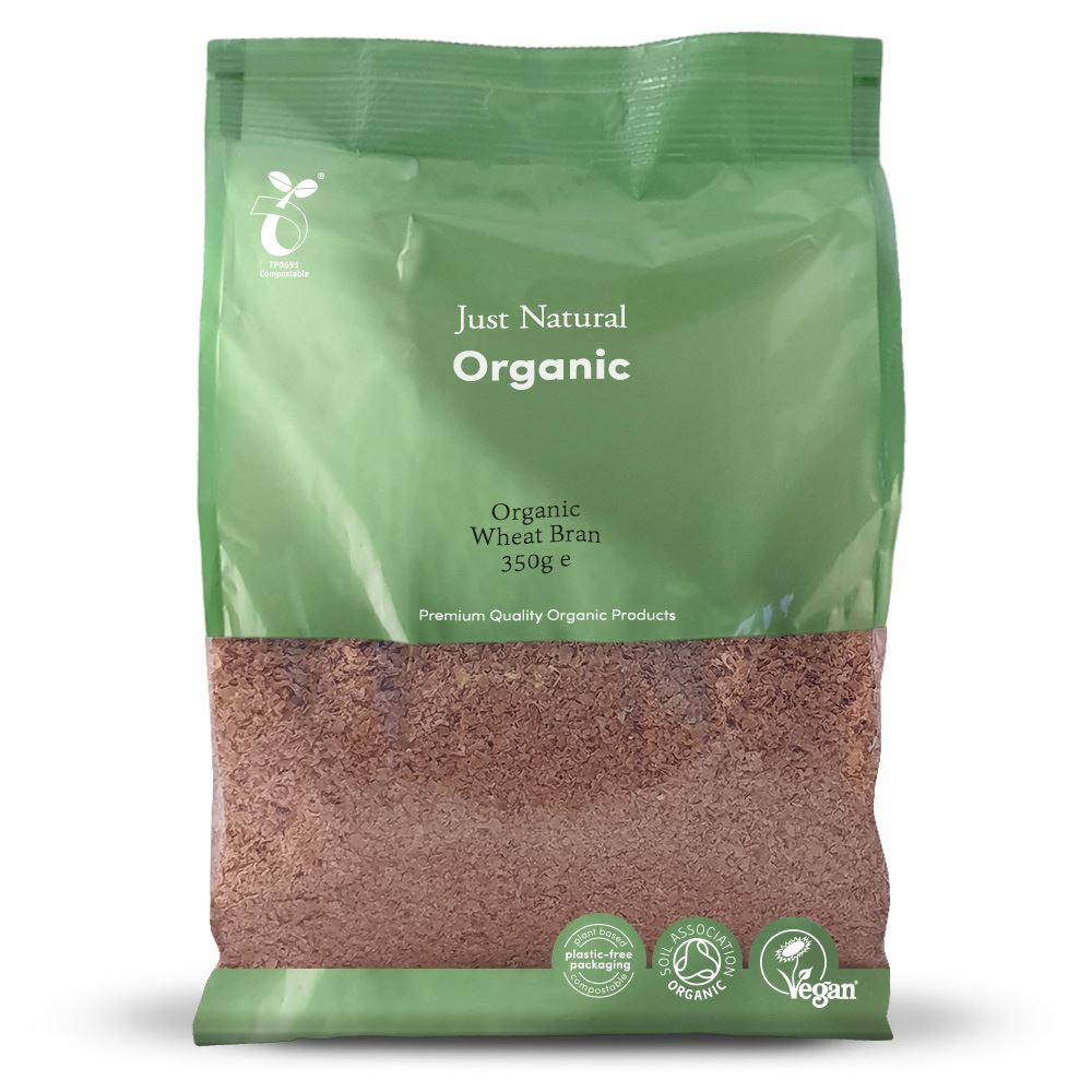 Just Natural Organic Organic Wheat Bran 350g – Health Plus Living