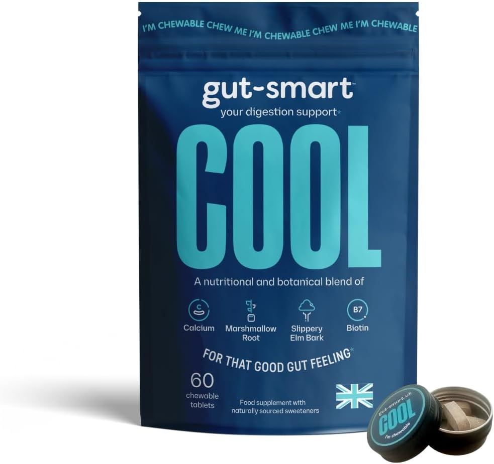 Gut-Smart Cool Natural Heartburn Relief - 60 Chewable Tablets – Health ...