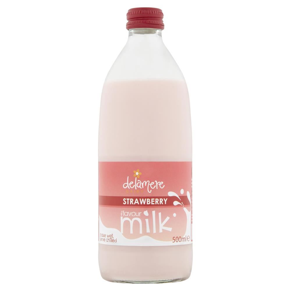 Delamere Dairy Strawberry Flavoured Cows Milk 500ml – Health Plus Living