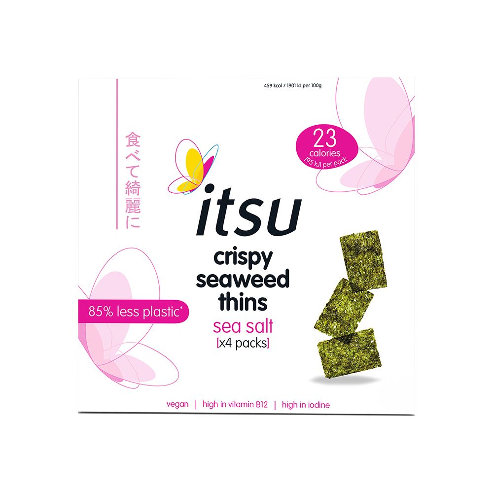 Itsu Crispy Sea Salt Seaweed Thins Multipack 4x5g – Health Plus Living