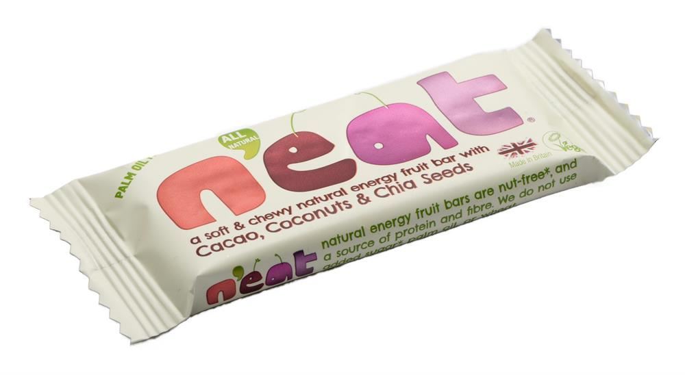 N'eat Natural Energy Neat Natural Energy Cacao & Coconuts Bar 45g - 16 ...