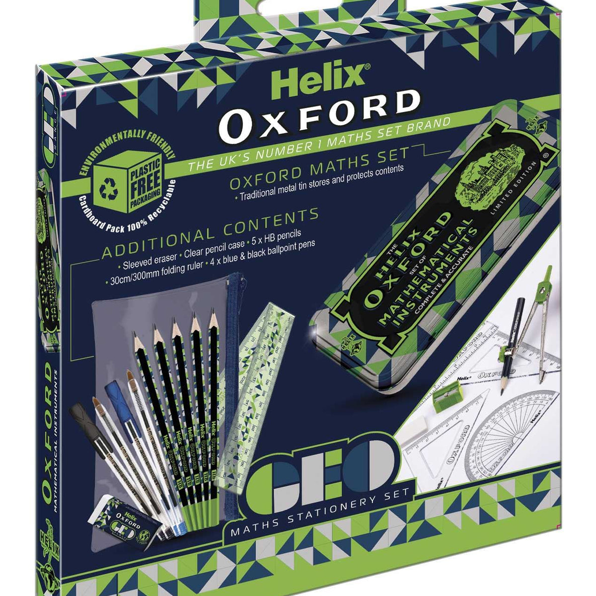 Helix Oxford Geo Complete Maths and Stationary Set - Green – Health ...