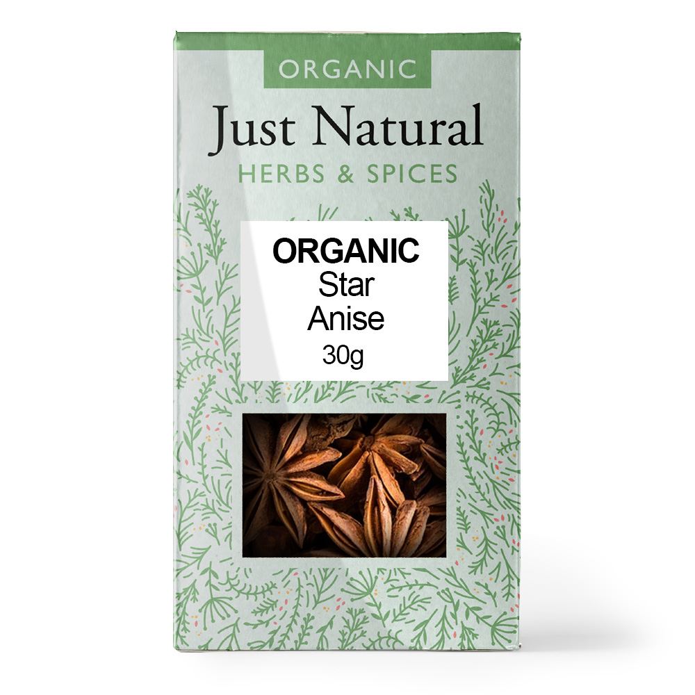 Just Natural Herbs Organic Star Anise (Box) 15g – Health Plus Living