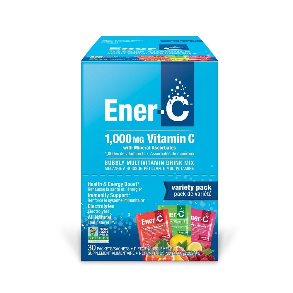 Ener-C Multivitamin Drink Mix 1000mg Variety Pack 30 Sachets – Health ...