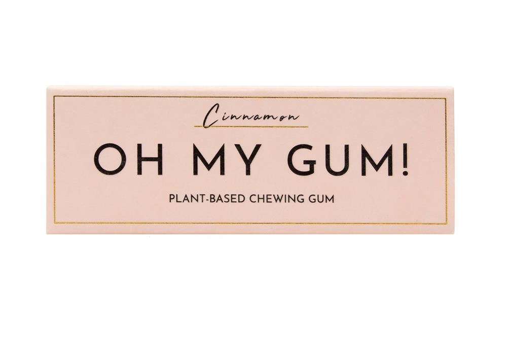Oh My Gum Plant Based Cinnamon Chewing Gum 19g - 12 Pack – Health Plus ...