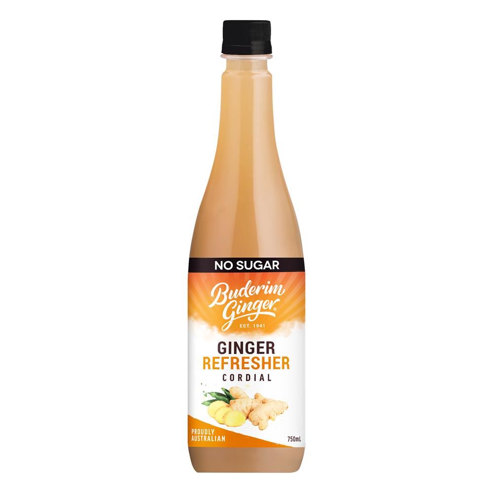 Buderim Ginger Ginger Refresher Cordial 750ml – Health Plus Living