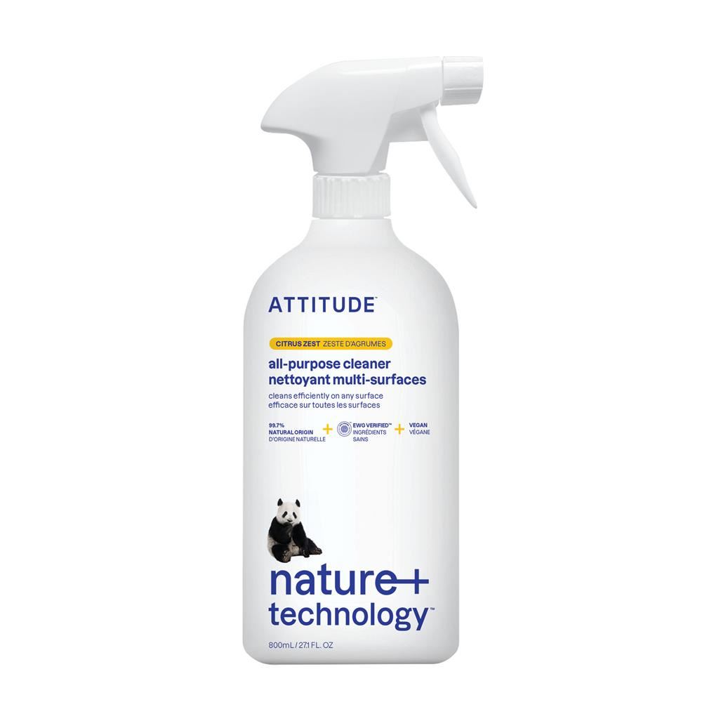 Attitude Multi Surface Cleaner - 800ml Citrus Zest – Health Plus Living