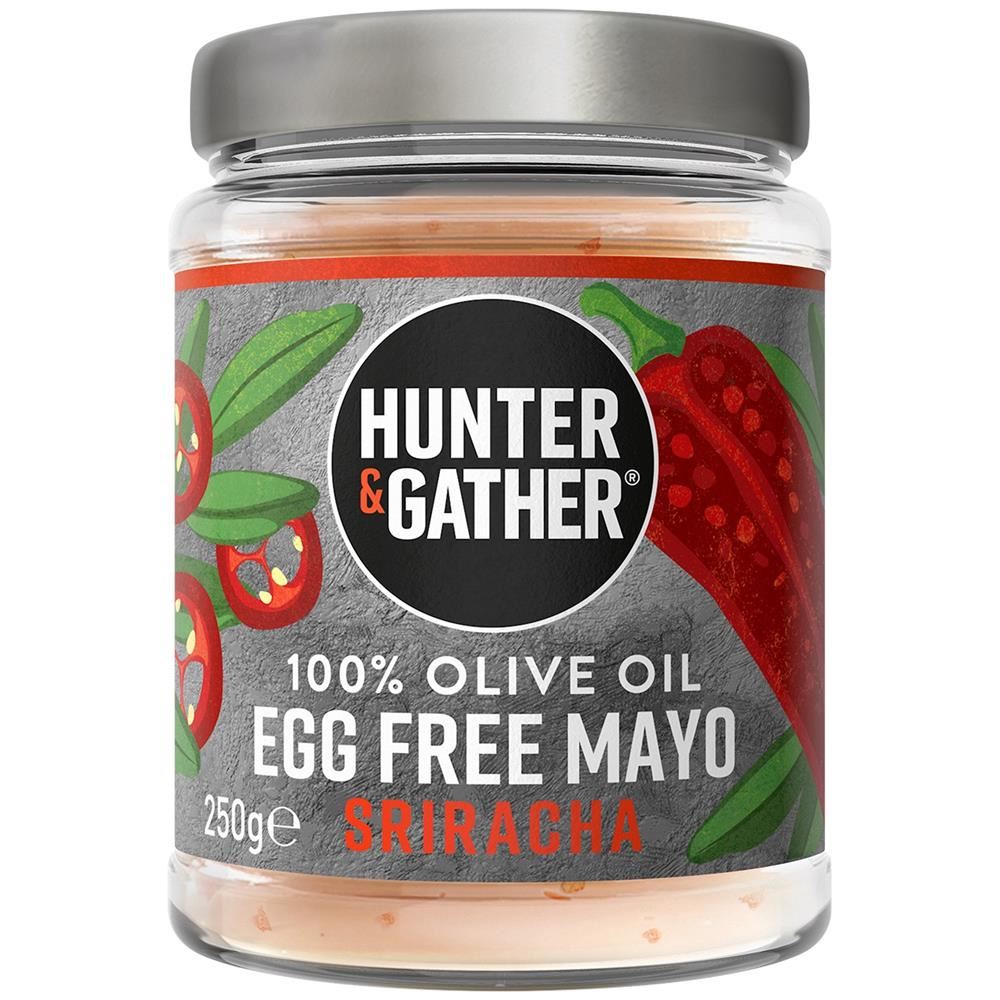 Hunter and Gather Egg Free Sriracha Olive Oil Mayo 250g – Health Plus ...