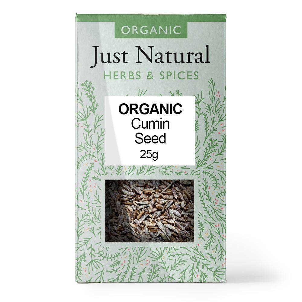 Just Natural Herbs Organic Cumin Seed (Box) 25g – Health Plus Living