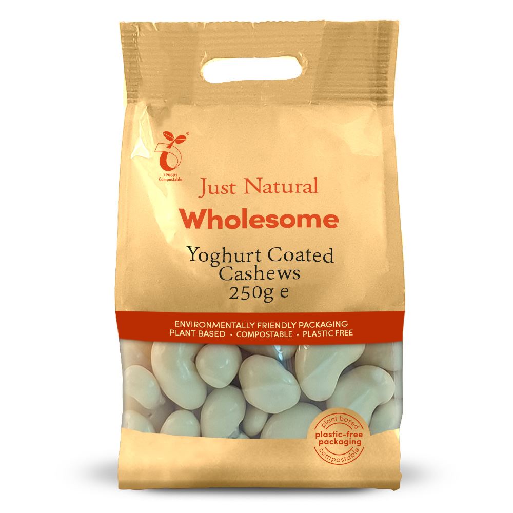 Just Natural Wholesome Yoghurt Coated Cashews 250g – Health Plus Living