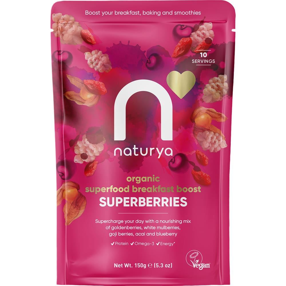 Naturya Breakfast Boost Superberries Organic 150g – Health Plus Living
