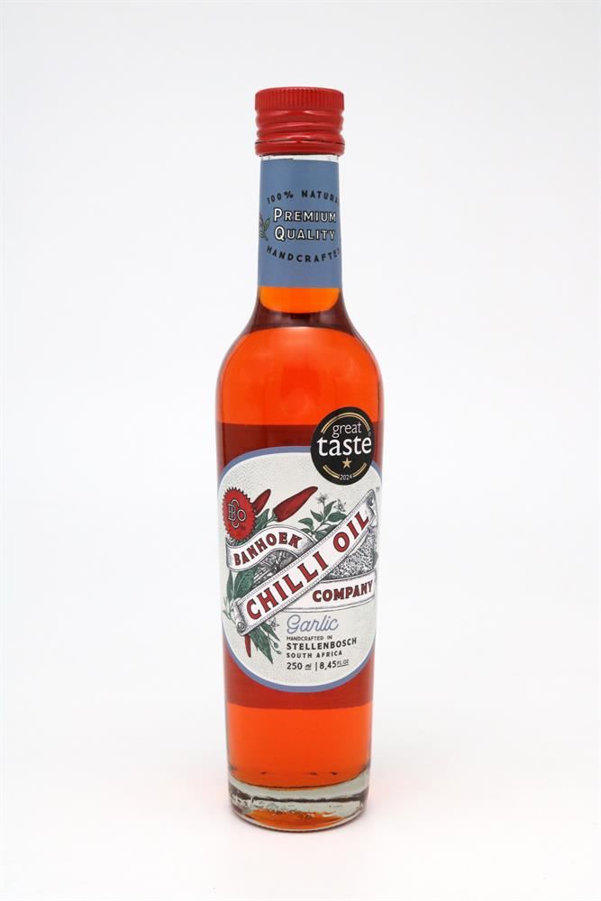 Banhoek Chilli Oil Infused with Garlic 250ml 100% Natural – Health Plus ...