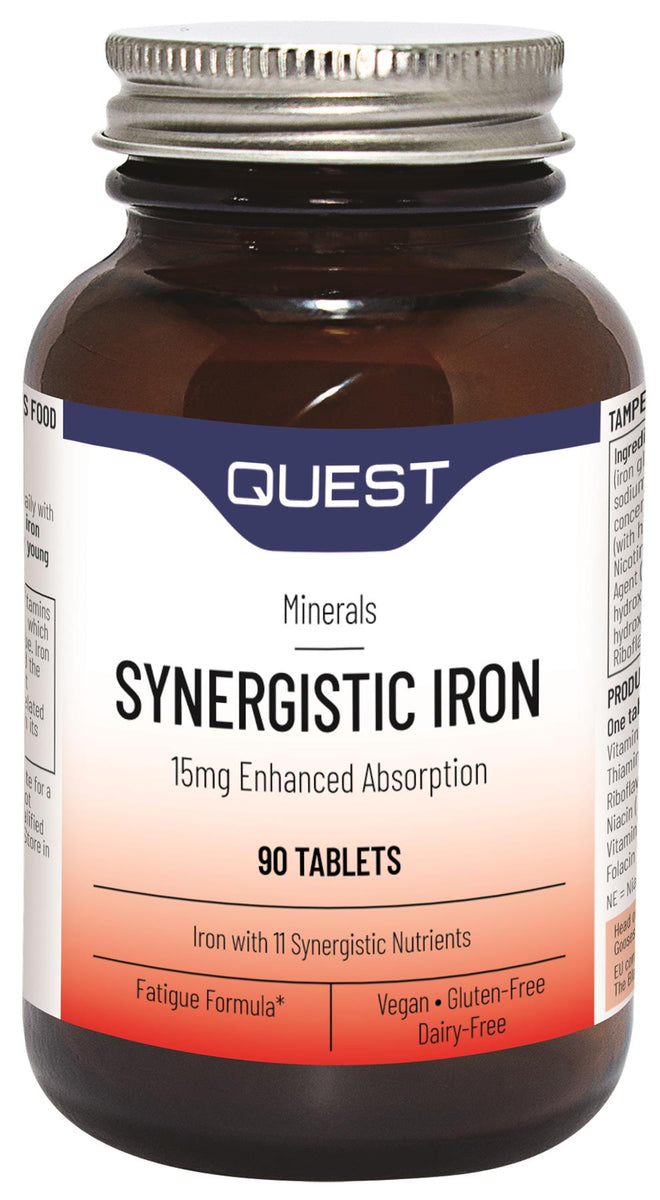 Quest Synergistic Iron - Enhanced Absorption - 15mg - 90 Tablets ...
