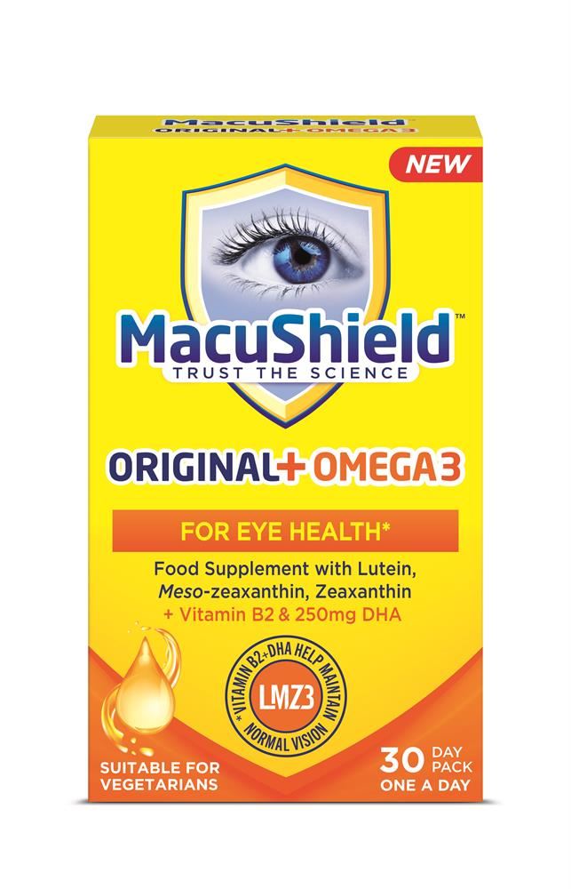 Macushield Original+ OMEGA 3 30 Capsules – Health Plus Living