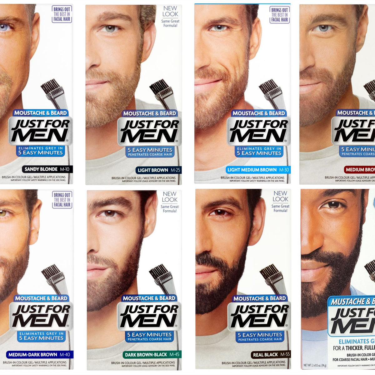 Just For Men Beard & Moustache Gel Colour Dye - All Shades – Health ...