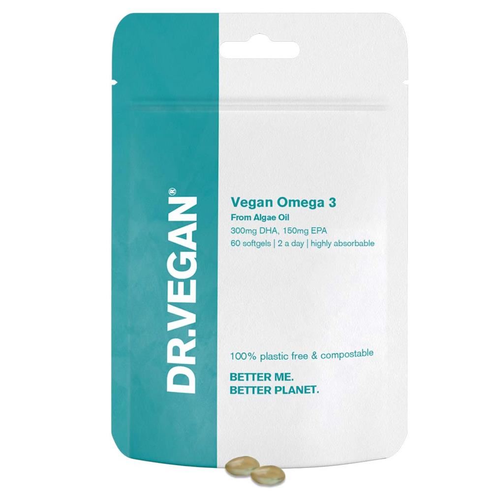 Dr Vegan Vegan Omega 3 300mg DHA 150 EPA 60 Softgels – Health Plus Living