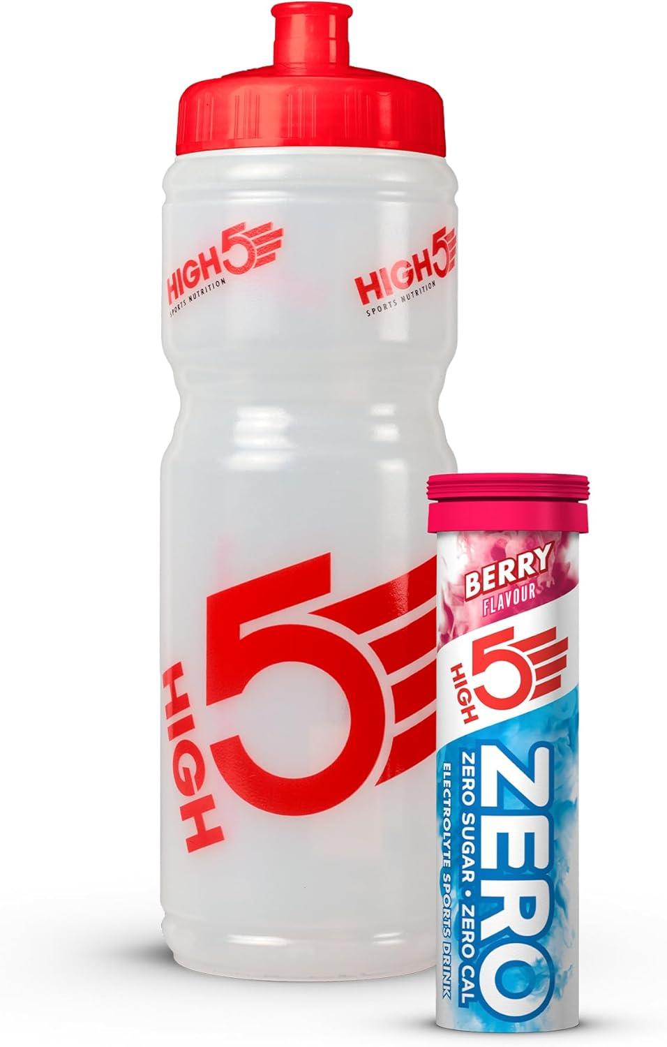 HIGH5 Hydration Starter Kit Inc 750ml Bottle & ZERO 10 Tab Berry Hydra ...