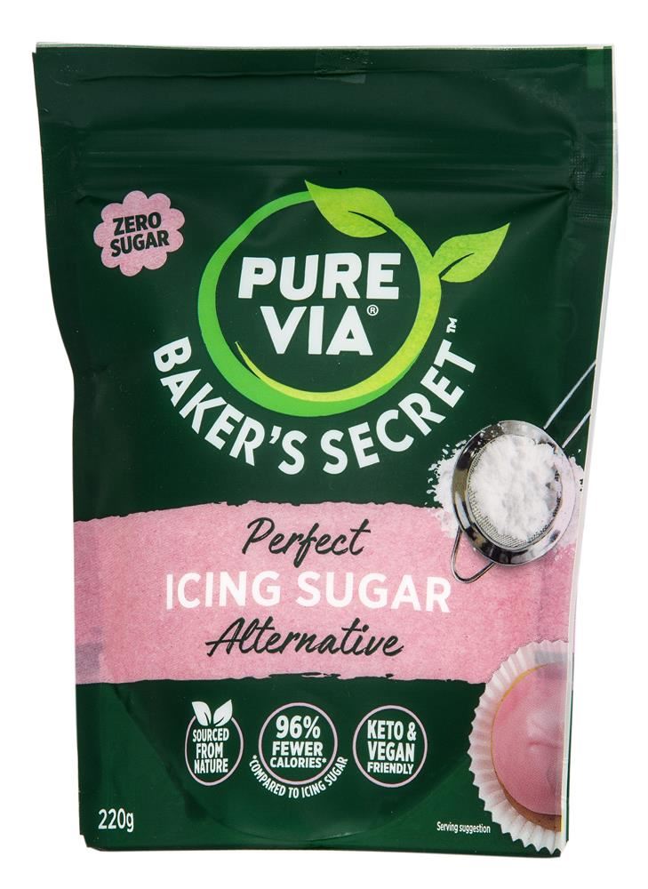 Pure Via Bakers Secret Icing Sugar Alternative 220g – Health Plus Living