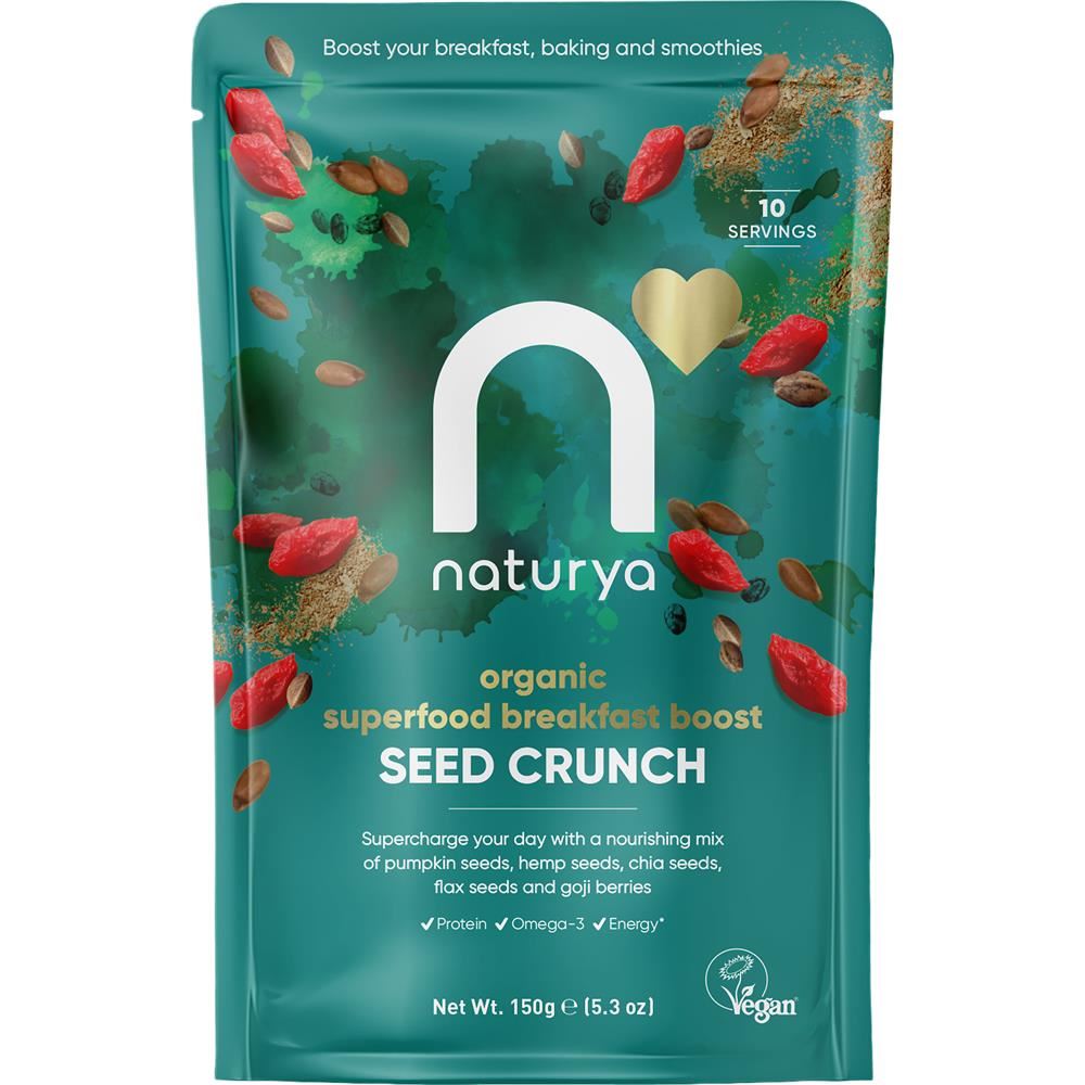 Naturya Breakfast Boost Seed Crunch Organic 150g – Health Plus Living